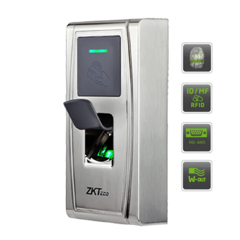 ZKTeco MA300 Metal Waterproof Out Door Use IP65 Fingerprint Biometric ...