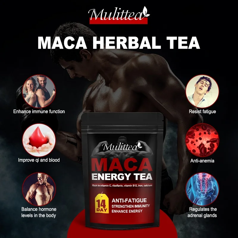 Mulittea Herbal Maca Teabag Drink Male Supplement Strong Erection Power ...