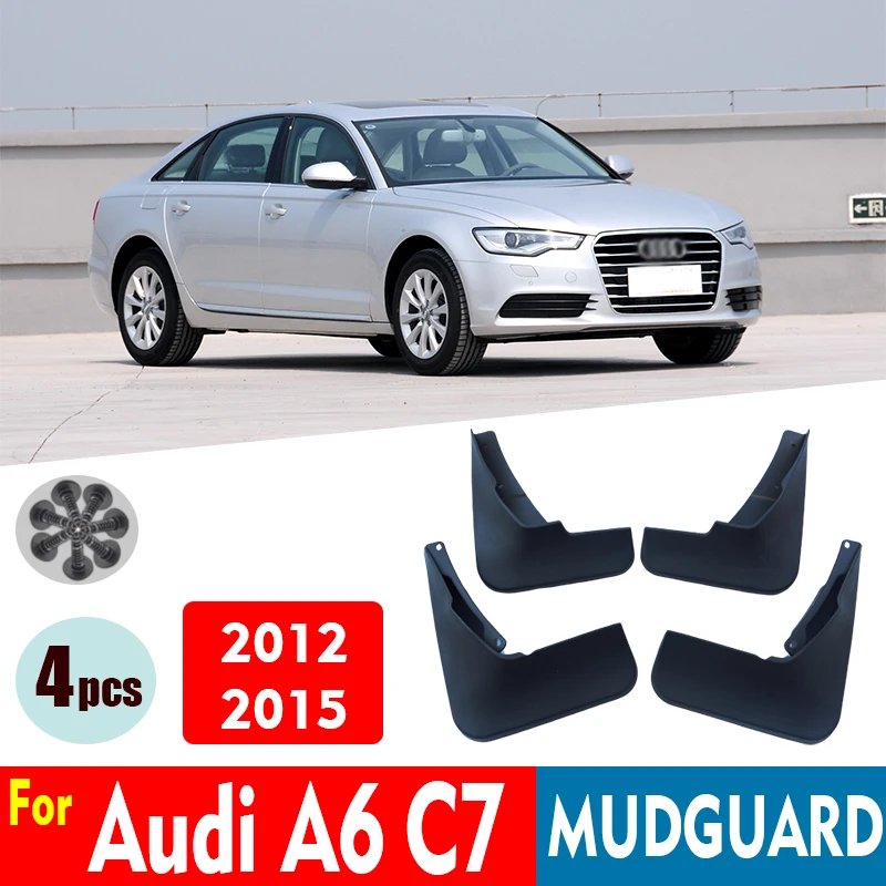 2012-2015-Mudflaps-FOR-Audi-A6-C7-Mudguards-Fender-Mud-Flap-Guard ...