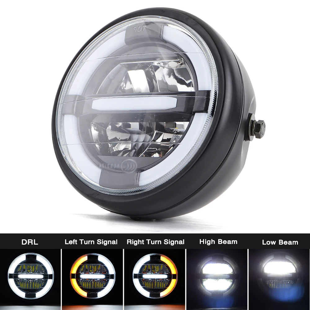 Motorcycle-7-Inch-Led-Headlight-Universal-7-Round-Head-Light-for-Harley ...