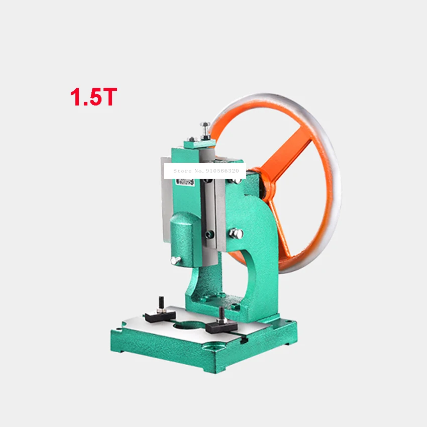 1.5t Small Manual Punch Press Desktop Disc Hand Punching Machine Cast ...