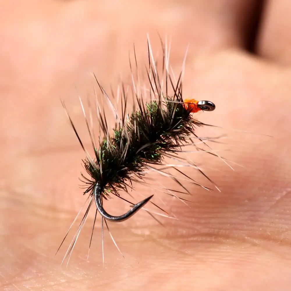 Bimoo-6PCS-Pack-Dry-Fly-Griffith-s-Gnat-Midge-Fly-Barbed-Trout-Fishing ...