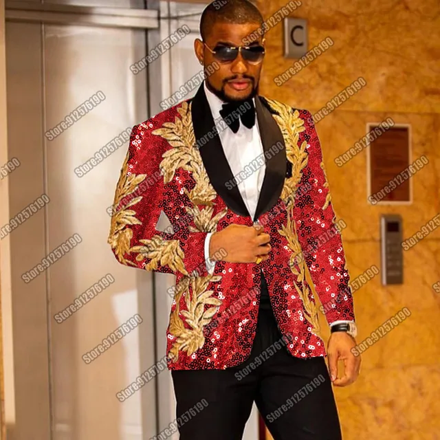 Black And Red Tuxedos For Weddings