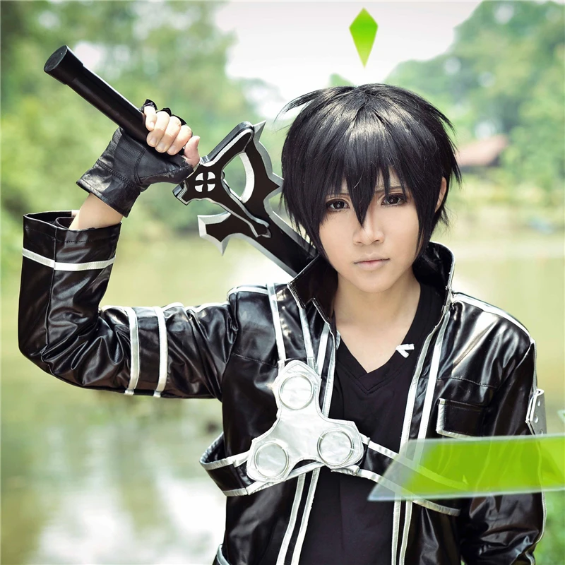 Sword Art Online Kirigaya Kazuto Wig Cosplay Costume Sao Kirito Men ...