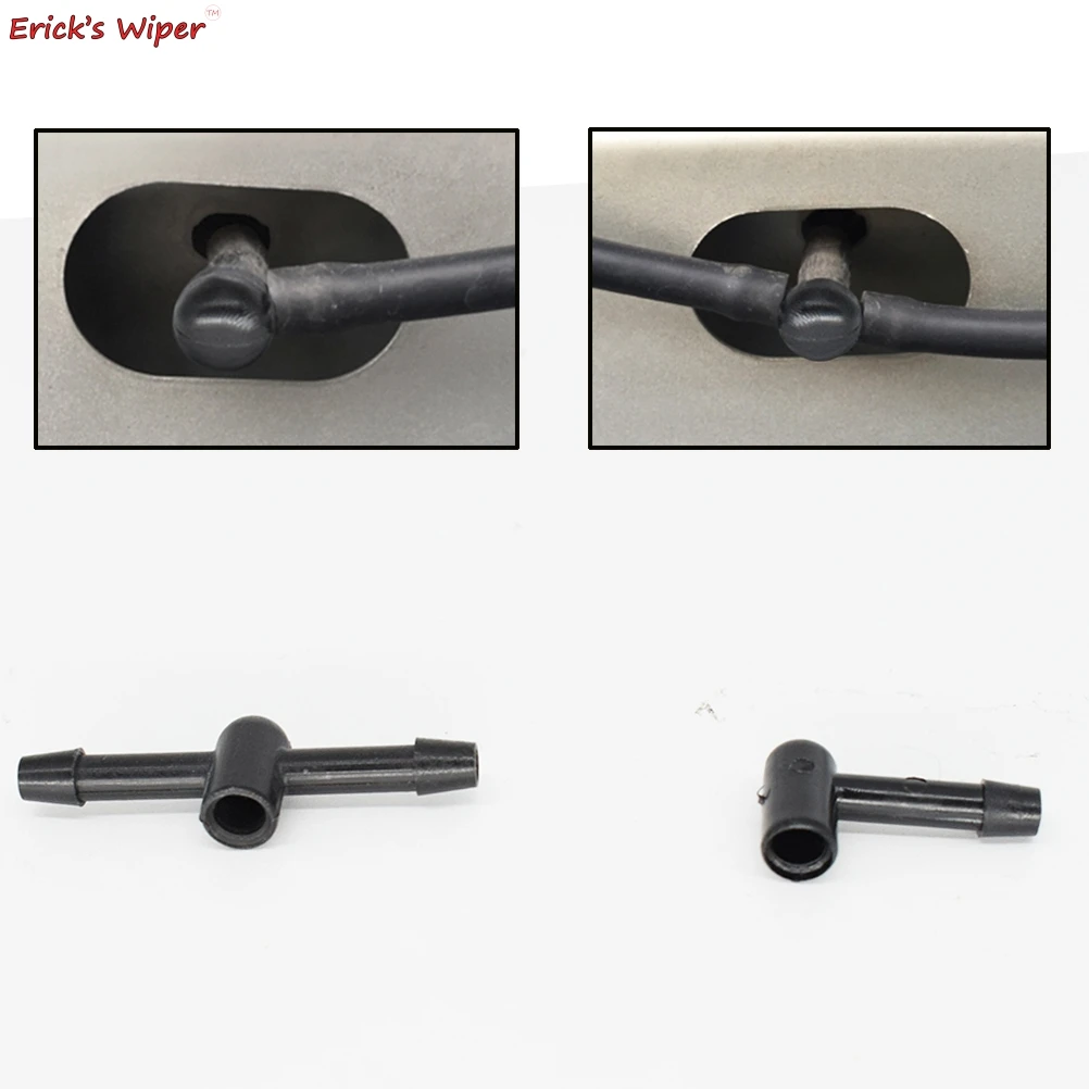 Erick's Wiper 2pcs Front Windscreen Wiper Washer Nozzle Jet Connector L ...