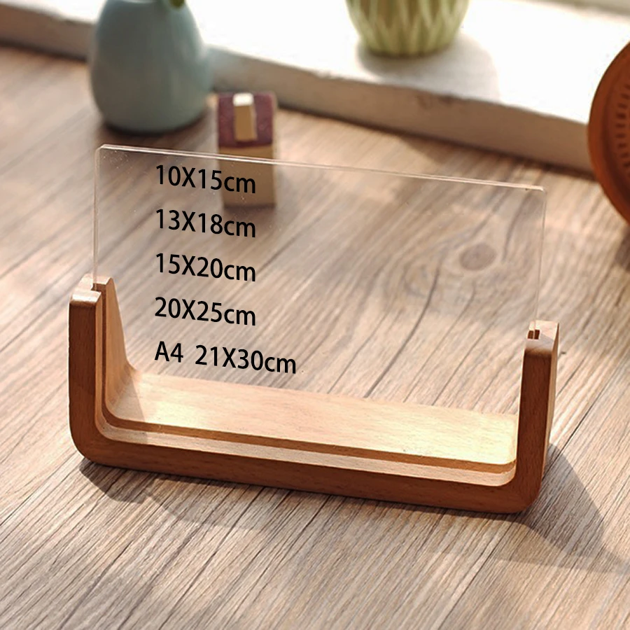 Acrylic Desktop Photo Frame | Acrylic Wooden Photo Frame | Wooden ...