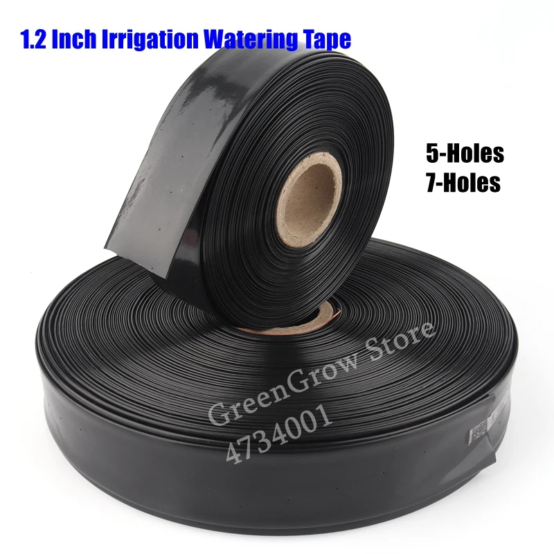 200m/roll 1.2" Φ32mm Irrigation Watering Tape Garden Farm Fruit Tree ...