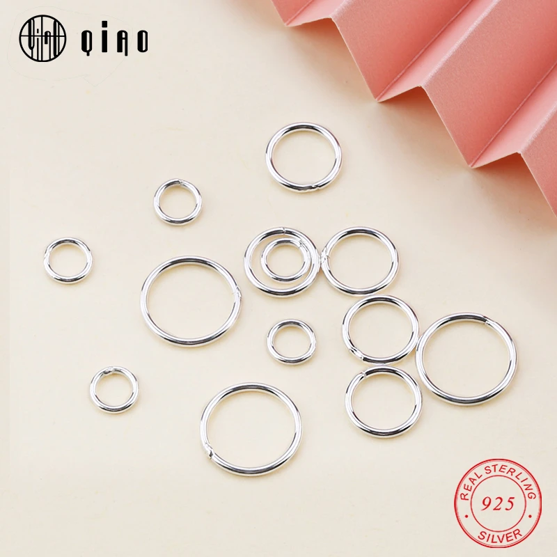 20pcs/pack Wholesale 4-8mm 925 Sterling Silver Closed Jump Rings For ...