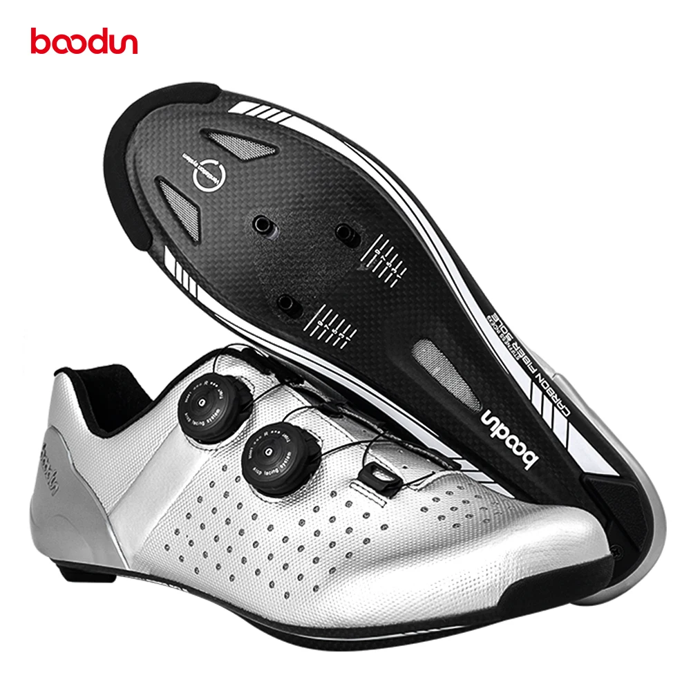 Boodun Road Lock Shoes Profession Unisex Bike Breathable Self-locking ...