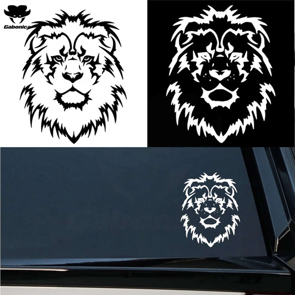 Creativity Lion Head Windscreen Car Sticker Automobiles Motorcycles ...