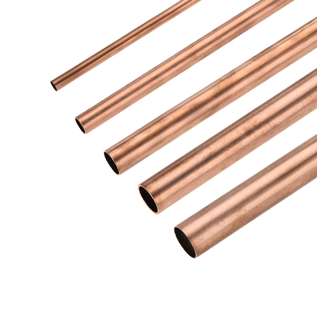 Uxcell 1pc Copper Round Tube 8mm-30mm OD Hollow Straight Pipe Tubing ...