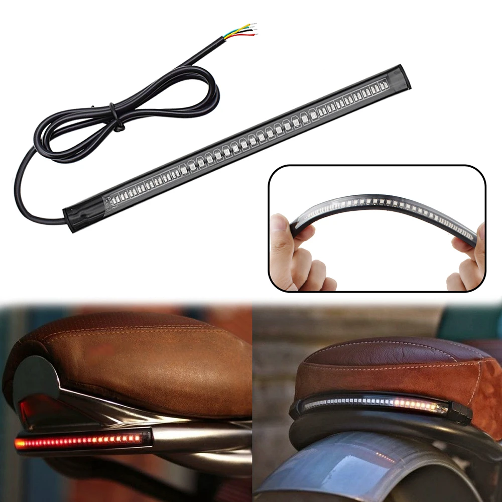 Led Indicators Motorcycle Strip Flowing | License Plate Flashlight ...