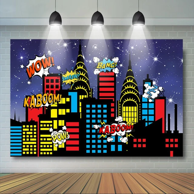 Superhero City Skyline
