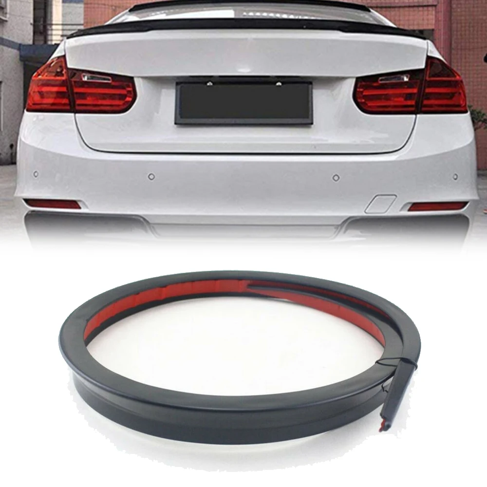 Soft-Car-Spoiler-Sticker-Trunk-Universal-120cm-Black-Bonnet-Hatch-Gate ...