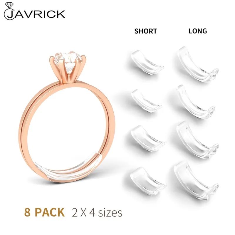 8pcs Invisible Clear Ring Size Adjuster For Loose Rings Ring Adjuster ...