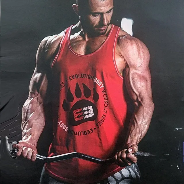 Printed Sleeveless Men's Workout & Bodybuilding Stringers - Men's ...