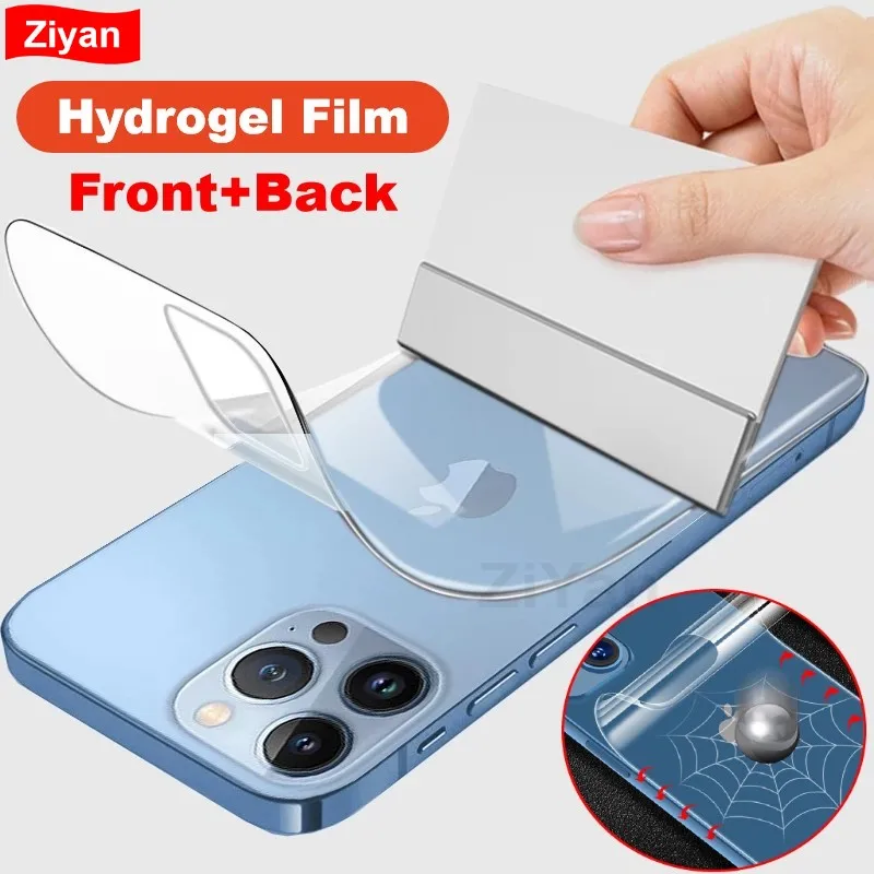2-1Pcs-Full-Cover-Front-Back-Hydrogel-Film-For-iPhone-14-11-12-13-Pro ...