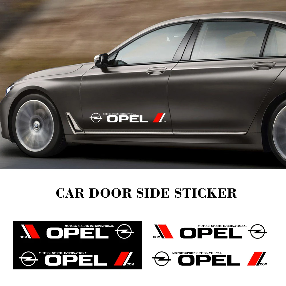 2 Stks/set Auto Logo Decal Styling Autodeur Side Stickers Voor Opel ...
