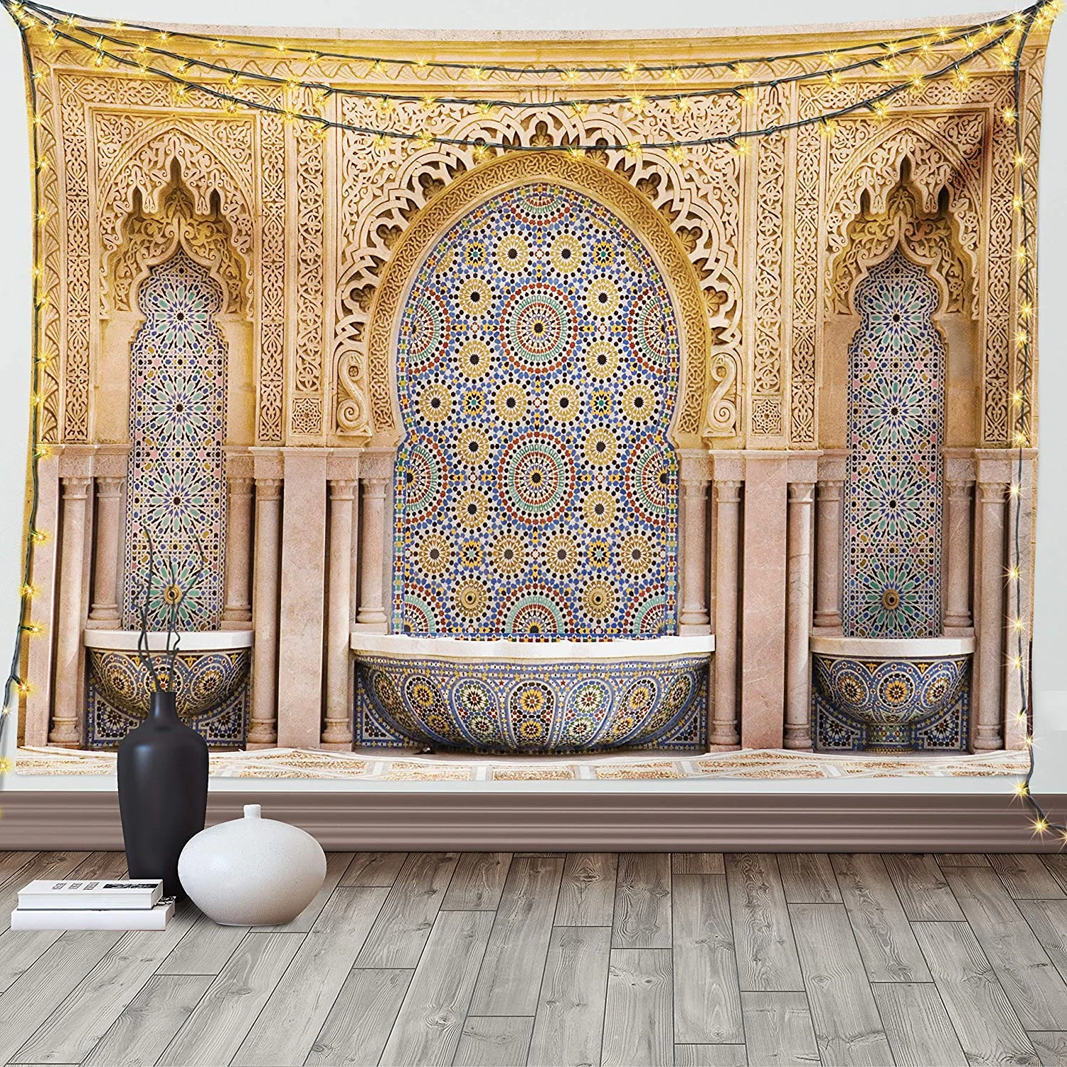 Moroccan Tapestry Typical Moroccan Tiled Fountain In The City Of Rabat ...