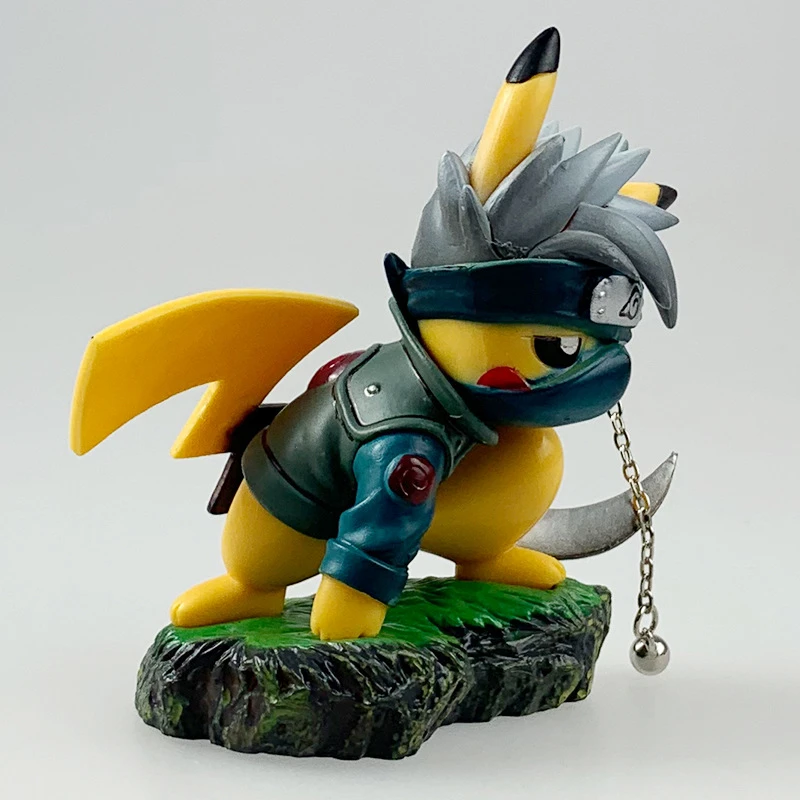 Pokemon Naruto Pikachu Anime Figure Uzumaki Itachi Sasuke Cute PVC Toys ...