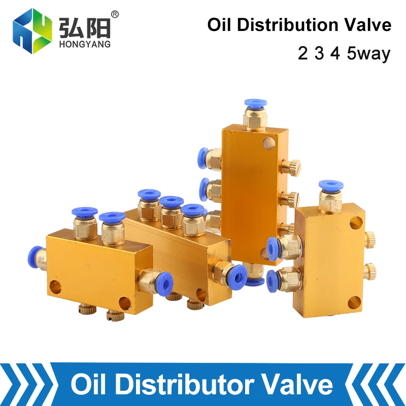 Oil-Distribution-Valve-2-3-4-5-6-Way-Lubricating-Oil-Piston-Adjustable ...