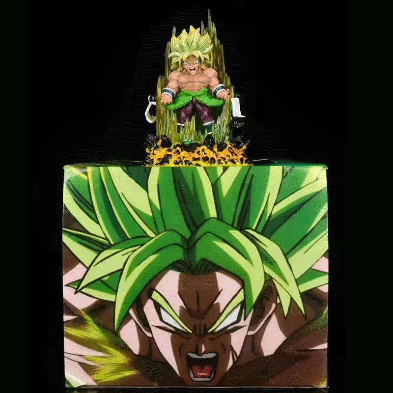 Chibi Gashapon, Mini Figura Broly Super Full Power con Luz - dragon ball