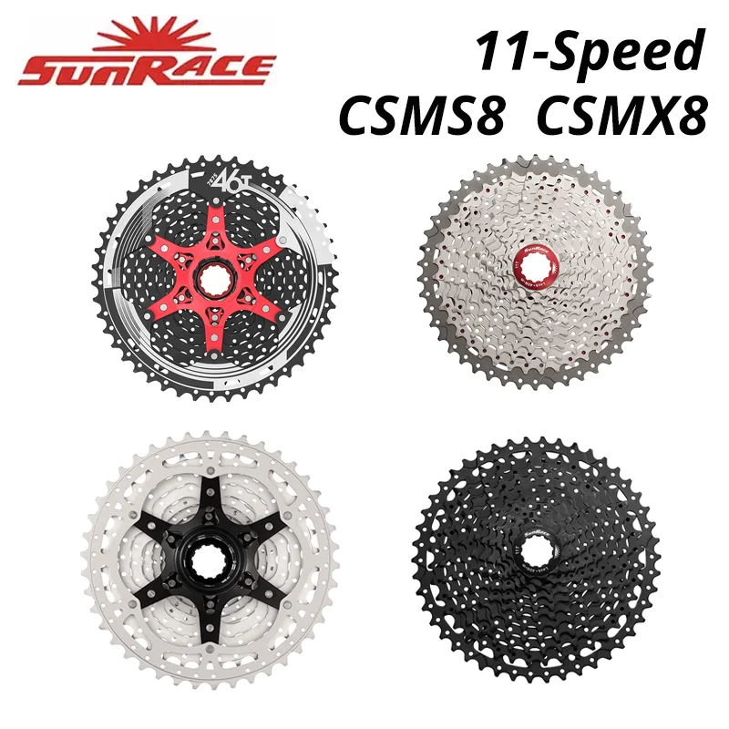 SunRace CSMS8 CSMX8 11 Speed Wide Ratio Bike Bicycle Cassette 11S ...