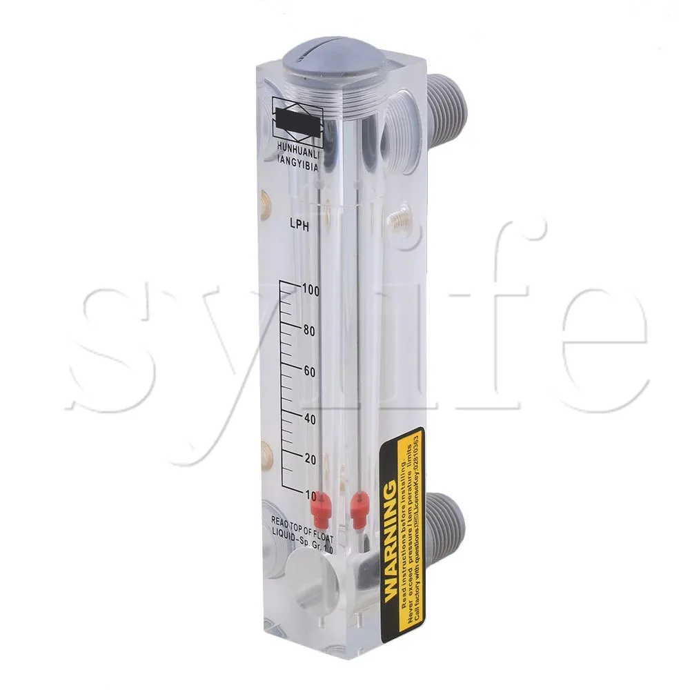 Plastic Ss304 10-100lph Panel Type Liquid Flowmeter Water Flow ...