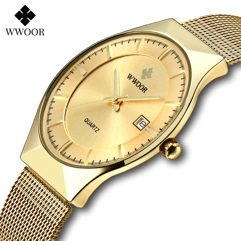 WWOOR-Luxury-Ultra-Thin-Mens-Quartz-Wristwatches-Waterproof-Casual ...