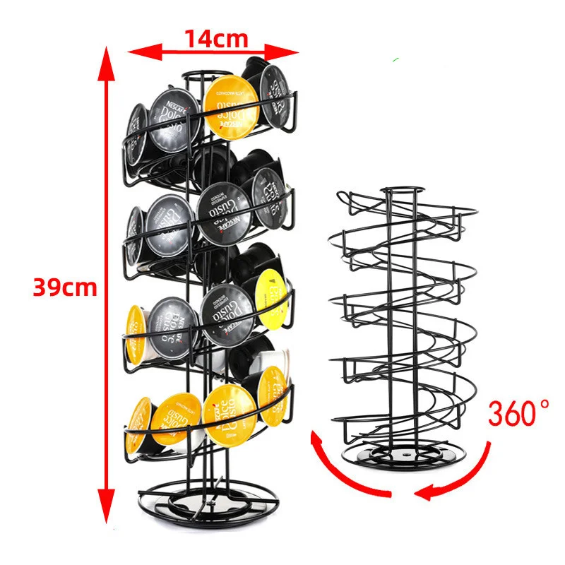 Coffee Pods Holder Ever Rich Coffee Pod Rotating Holder – Compatible ...