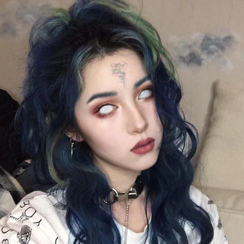 White Eye Contacts That Cover The Whole Eye