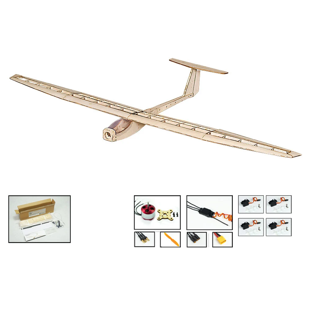 Mini Dron Dancing Wings Hobby F1501 Balsa RC avión planeador 1550mm ...