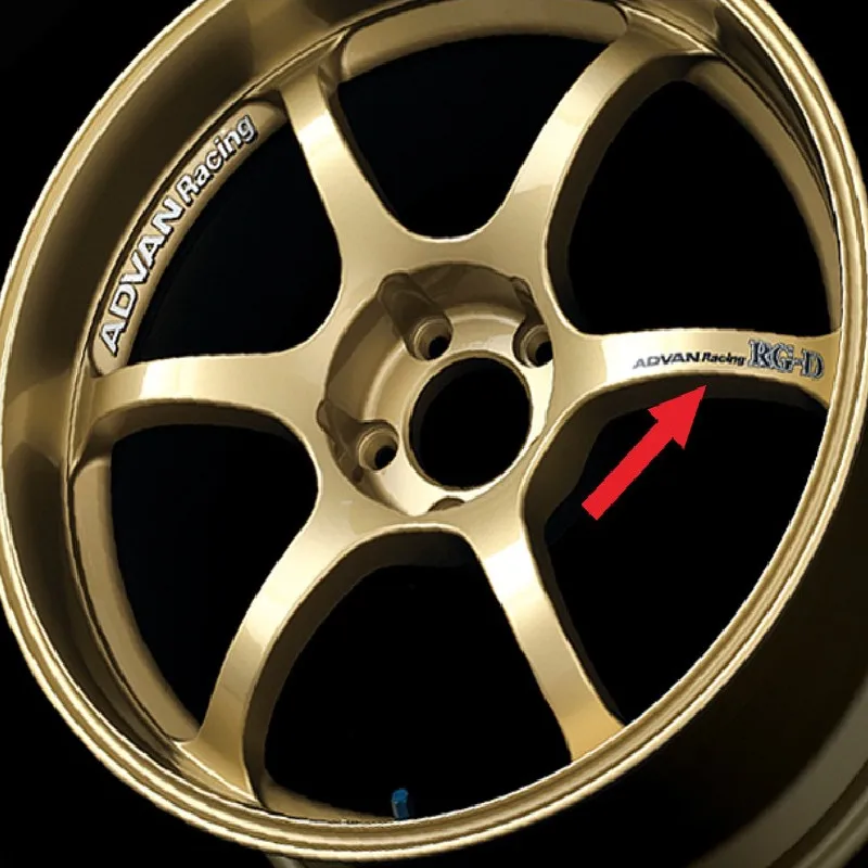 4pcs Advan Racing Rg3 Rgiii Wheel Spoke Sticker Car Styling Vinyl Decal - Car Stickers - AliExpress