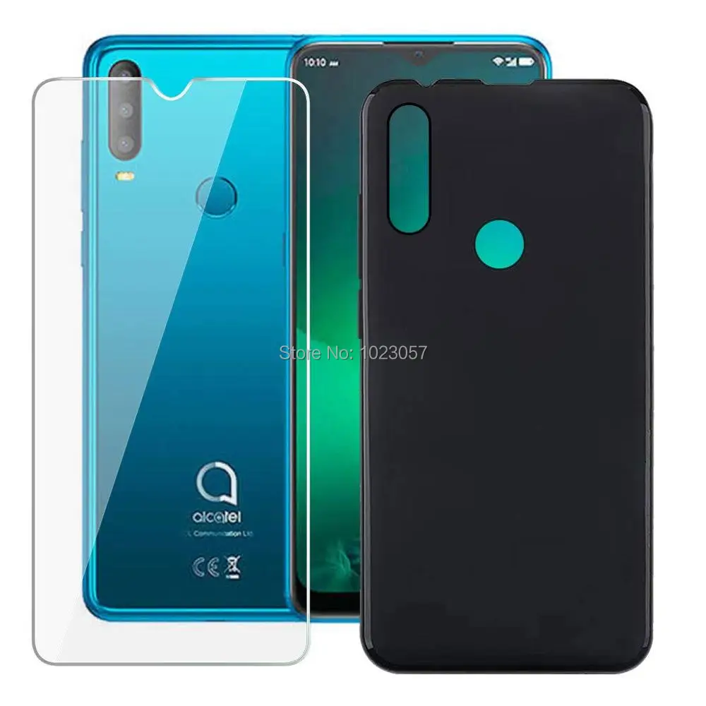 For-Alcatel-3X-2019-2020-Tempered-Glass-Case-Full-Protection-Cover-Case ...
