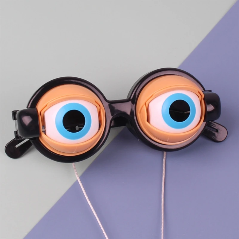 Funny Prank Glasses Toys Horror Eyeball Dropping Glasses Crazy Eyes Toy ...