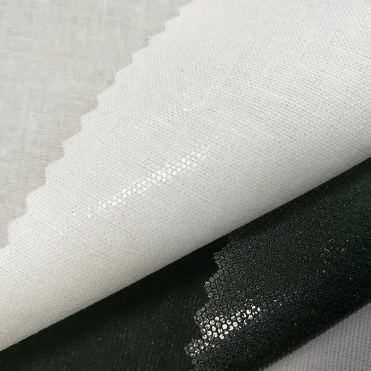 Polyester Stretch Knitted Iron On Interfacing Sticking Shirt Collar ...