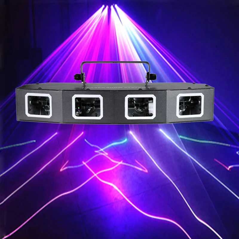 Four Lens Rgb 3in1 Led Laser Light Dmx512 Scanning Line Effects Stage ...