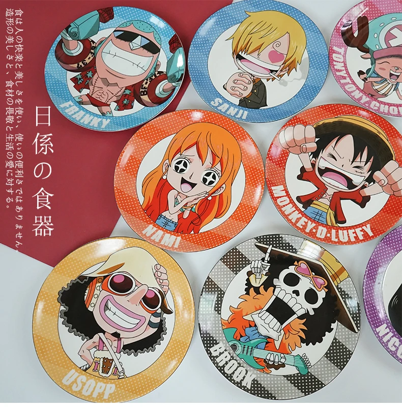 One Piece Luffy Zoro Porcelain Ceramic Dinner Plate | One piece ...