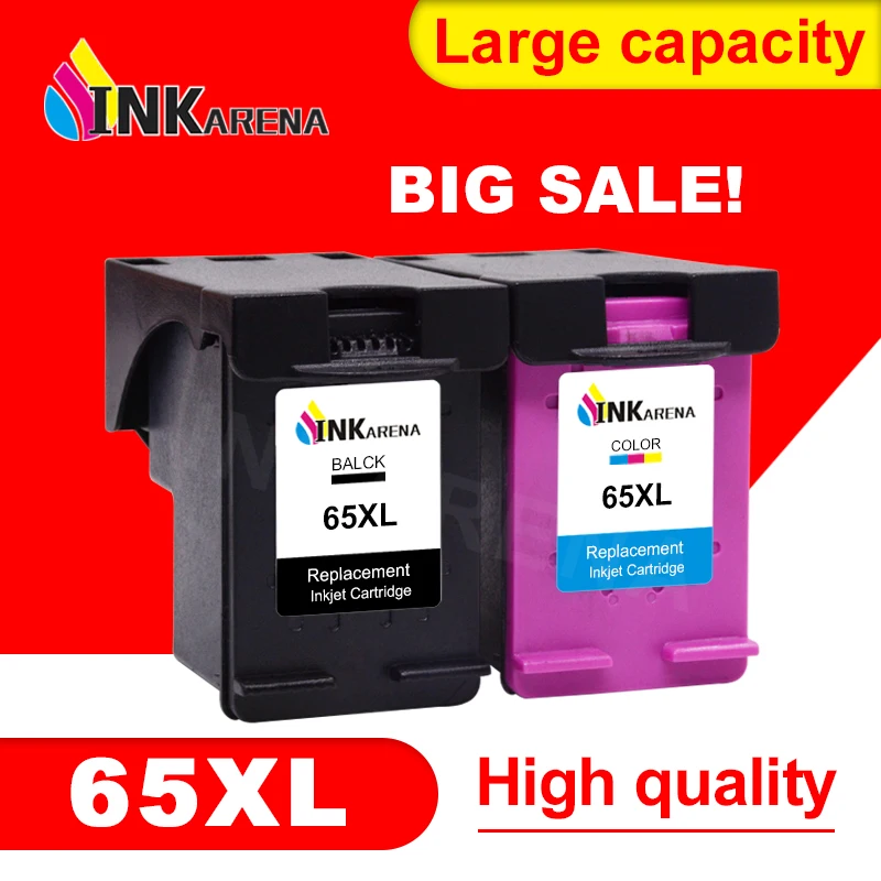 INKARENA Remanufactured For HP 65 65XL For HP65 Ink Cartridge For HP ...