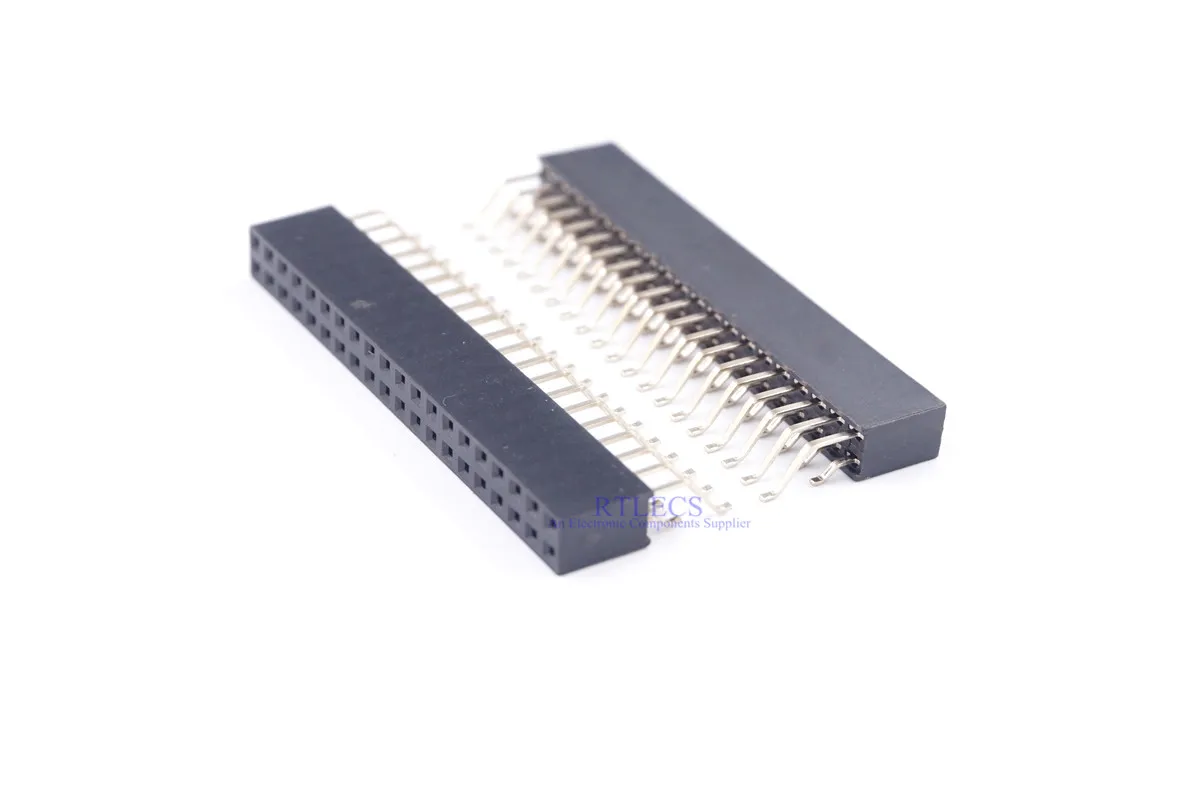 20 pcs SMT PCB Female Header 2.54 mm 0.100" Pitch 2x20 Pin 40 Position ...