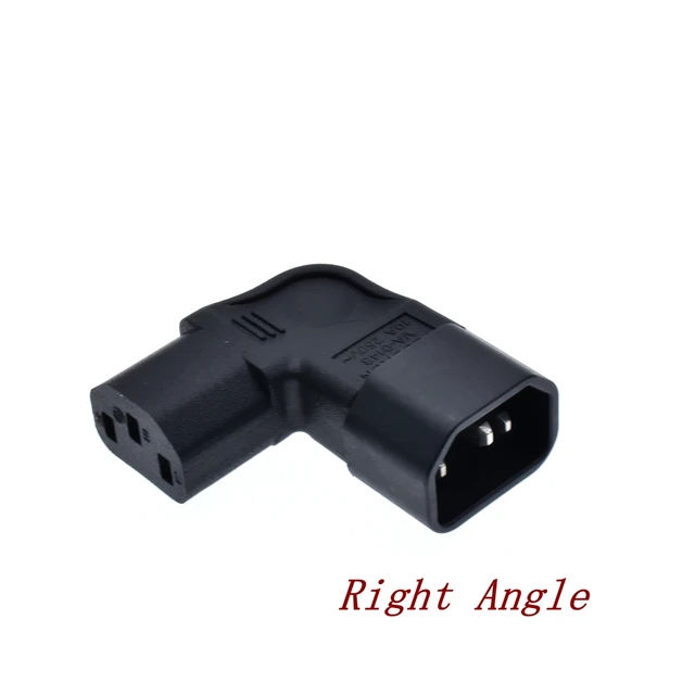 IEC60320 C13 Angle Converter Angle Extension Cable C13 to C14 PDU Up ...