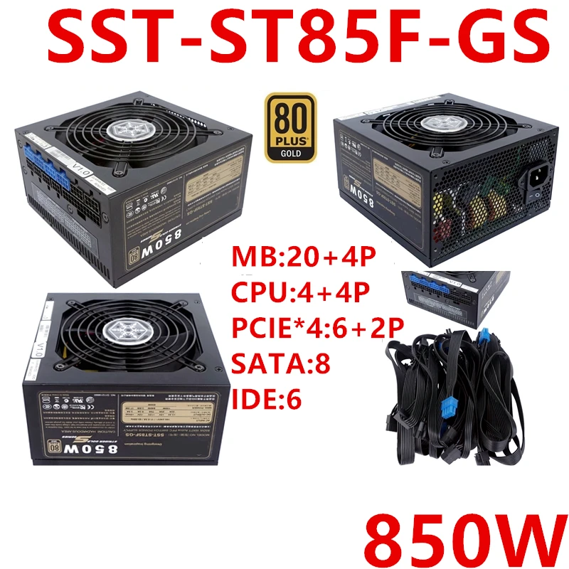 New-Original-PSU-For-SilverStone-80plus-Gold-850W-750W-600W-Power ...