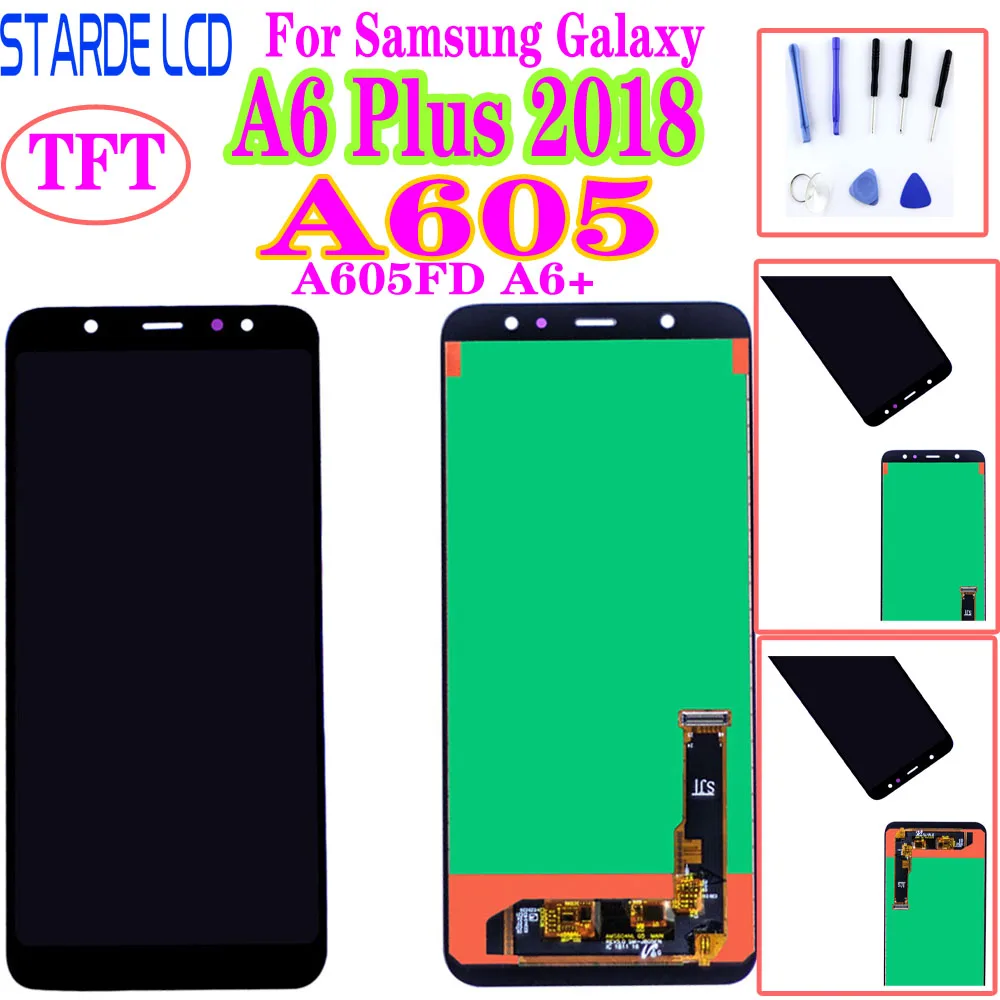 Pantalla LCD A605 para Samsung Galaxy A6 Plus 2018, Pantalla Completa ...