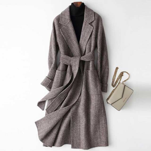 2020 Dark Gray Coat Elegant Korean Style OG0700
