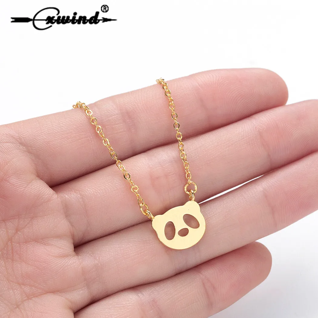 Cxwind collar de Panda con cadena para mujer y niña, colgante de Animal ...