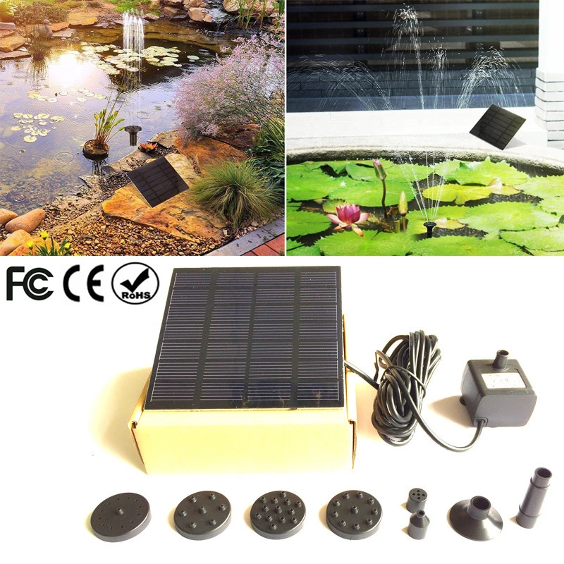 Monocrystalline Silicon mini solar Water Pump Power Panel Kit Fountain ...