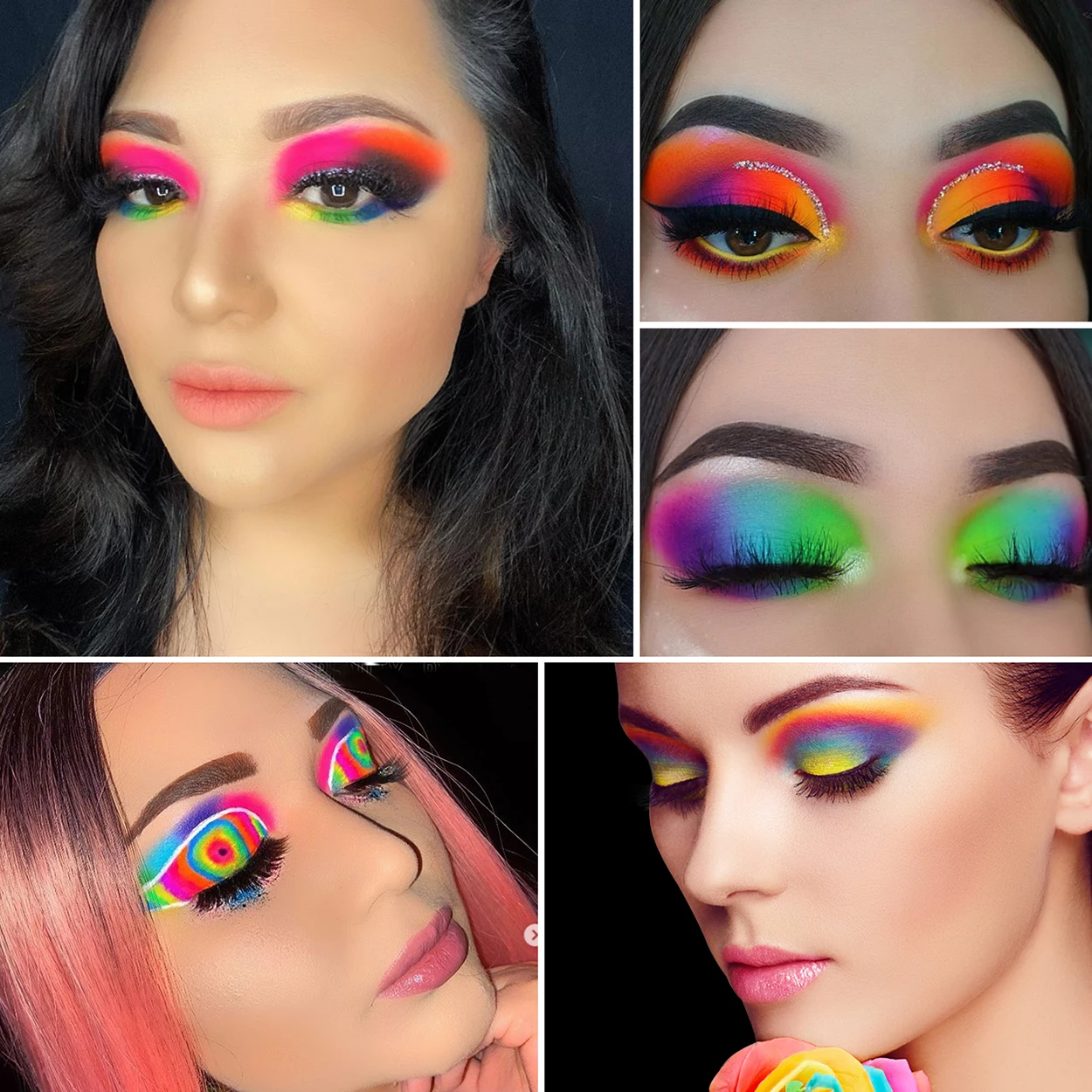 Rainbow Eye Makeup