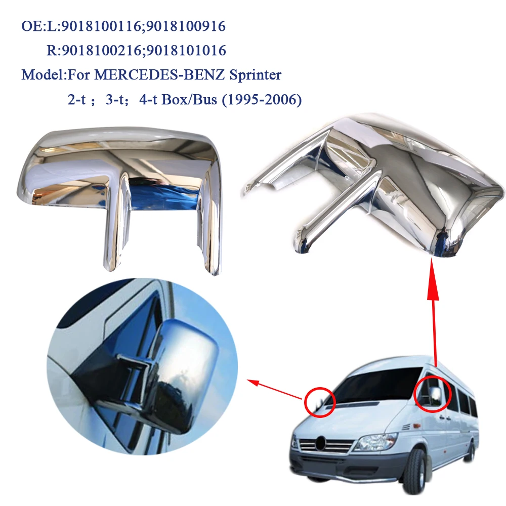 901810106 & 9018100916 Chrome Mirror Cover For Sprinter|Mirror & Covers ...