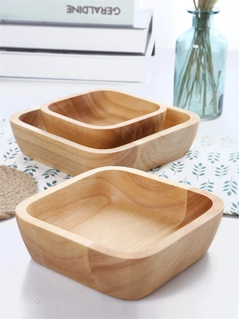 Square Wooden Bowl