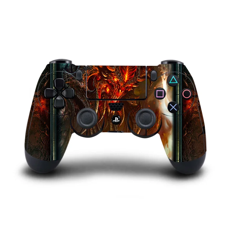 Red Skull Skin Sticker for Sony PlayStation 4 DualShock 4 Controller ...